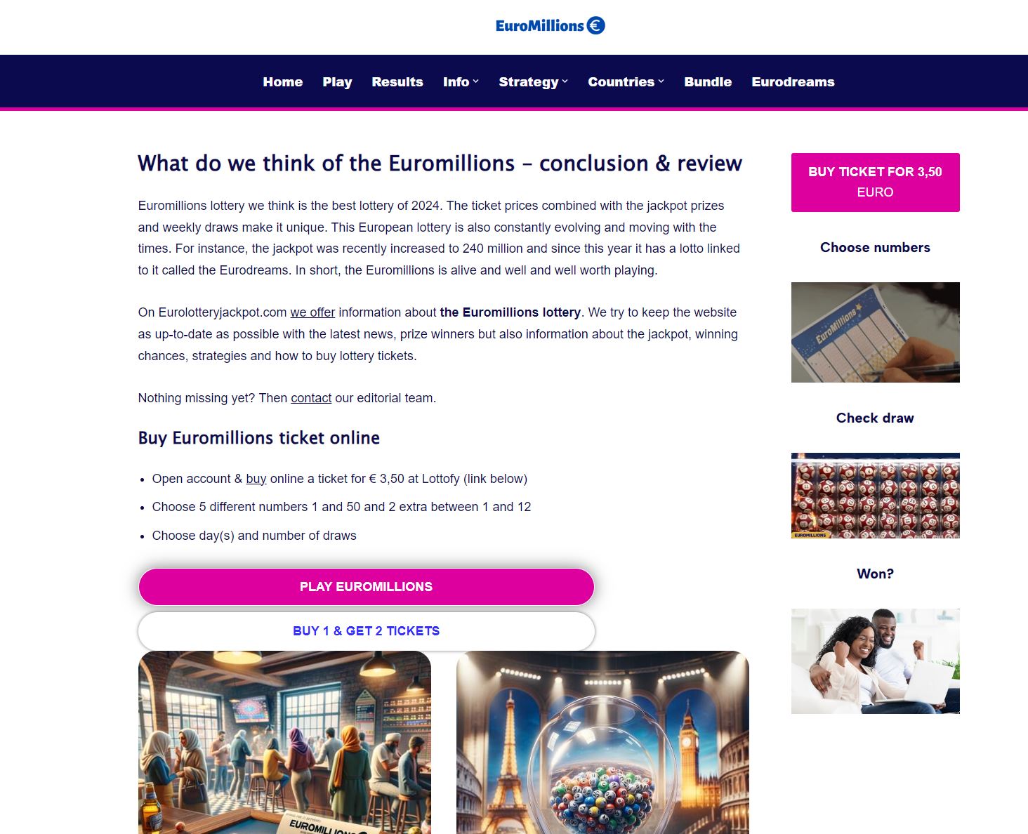 Questions and answers - Euro Millions Lottery